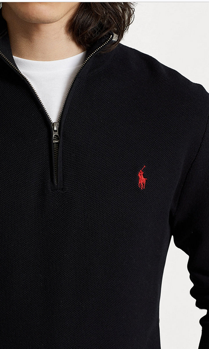 RL QUATER-ZIP black Sweater (00393) – brandsrepublic.pk