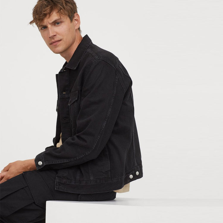 KB black denim jacket – brandsrepublic.pk