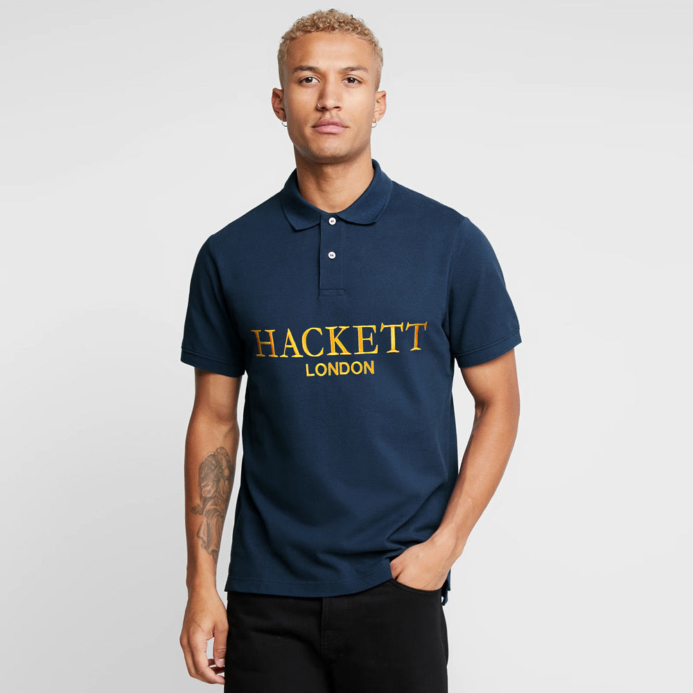 HKT signature emb navy exclusive polo shirt (00247) – brandsrepublic.pk