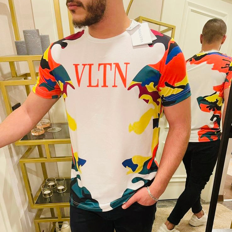 VLTN white Premium Signature T-Shirt – brandsrepublic.pk